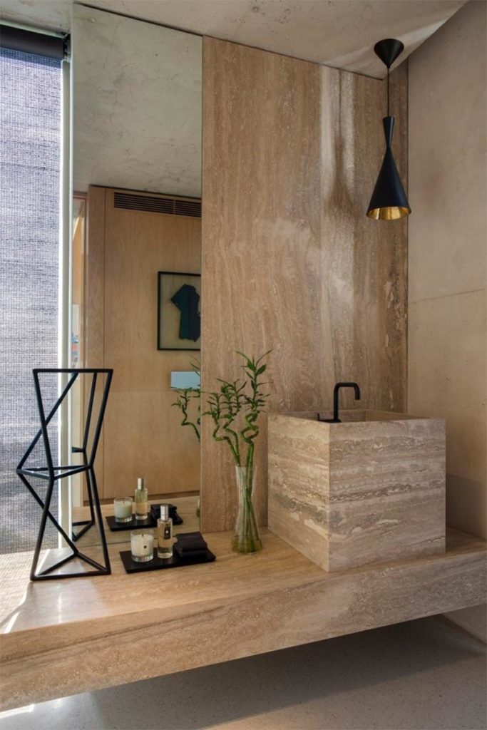 60 Bancadas com cubas e pias esculpidas – Fotos