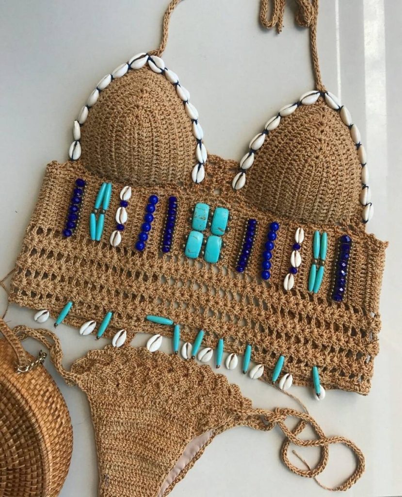 Biquini De Croche Grafico - FDPLEARN