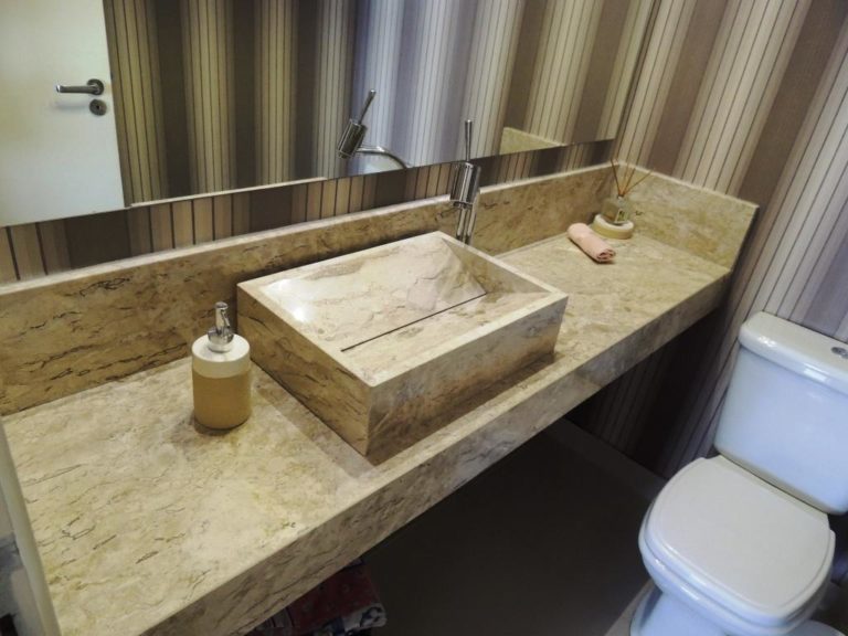 60 Bancadas com cubas e pias esculpidas – Fotos