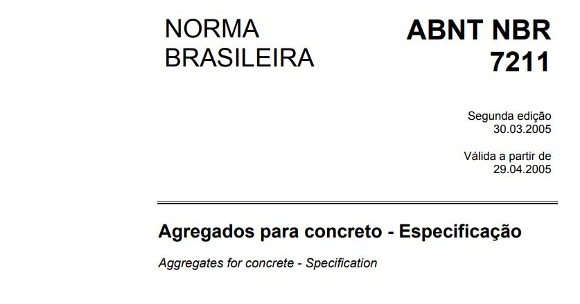 NBR 7211 - Resumo, Atualizada e Comentada - TC